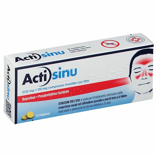 Distribuzione farmaceutica prodotto ACTISINU*12CPR 200MG+30MG Minsan ...