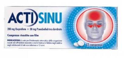 Distribuzione farmaceutica prodotto ACTISINU*12CPR 200MG+30MG Minsan ...